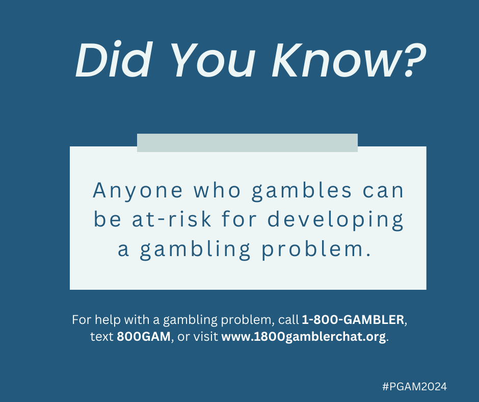 Problem Gambling Awareness Month (PGAM) Toolkit - National Council on ...